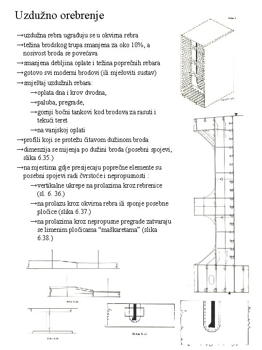 Konstrukcija trupa broda Osnove brodogradnje Konstrukcija oplate broda
