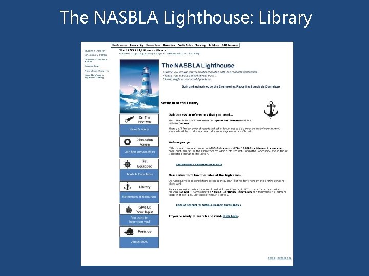 The NASBLA Lighthouse ERACs OneStop Shop for Your