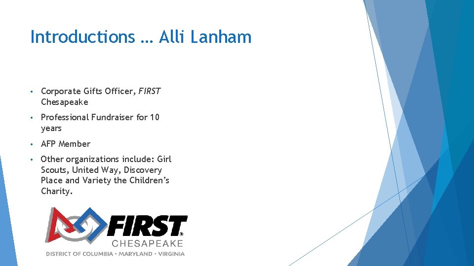 Welcome Fundraising 101 Presented by Rose Young Allison