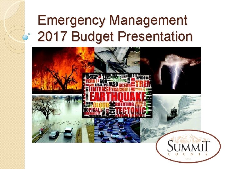 Risk Management 2017 Budget Presentation Risk Management 2016