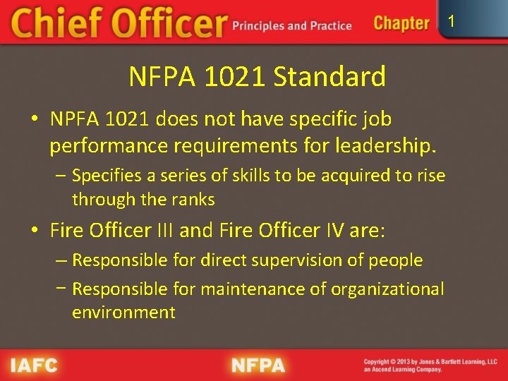 1 Leadership 1 Knowledge Objectives 1 of 2