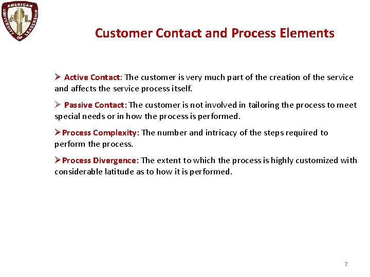 CHAPTER 3 PROCESS STRATEGY Zoubida SAMLAL MBA CFA