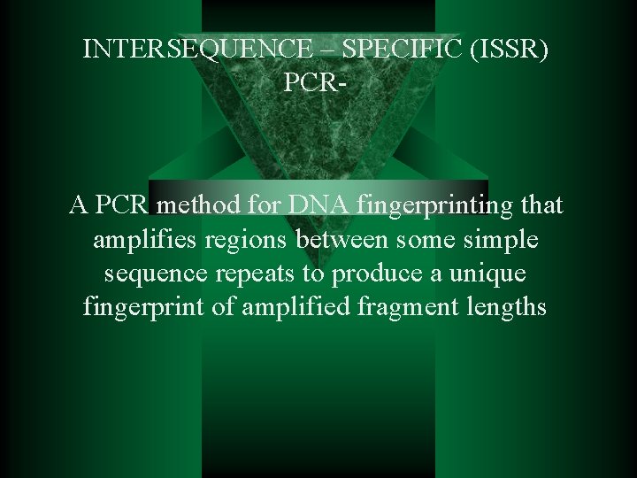 Polymerase Chain Reaction CONTENTSIntroduction PCR reaction components ...