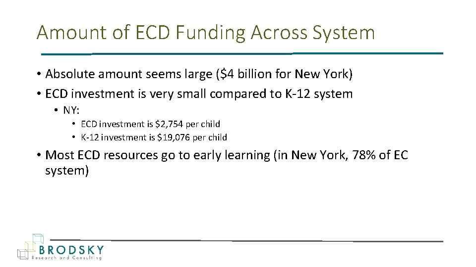 Modeling The Costs and Benefits of Early Childhood