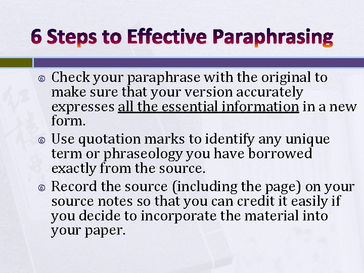 Plagiarism and Paraphrasing Mayfield English II Research Paper