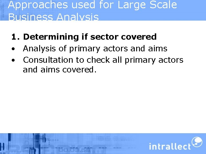 Analysing a Use Case E Barkerintrallect com General