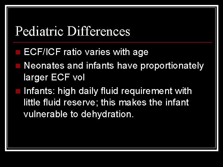 Alterations in Fluid Electrolyte and Acid Base Balance
