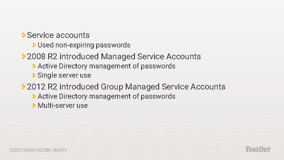 MANAGE ACTIVE DIRECTORY OBJECTS TESTOUT SERVER PRO 2016