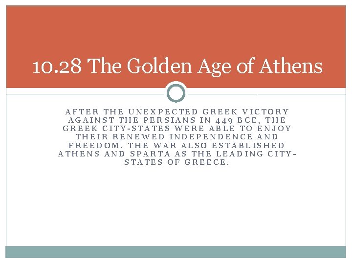 10 28 The Golden Age of Athens AFTER