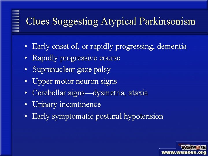 Differential Diagnosis of Parkinsons Disease Part 2 of