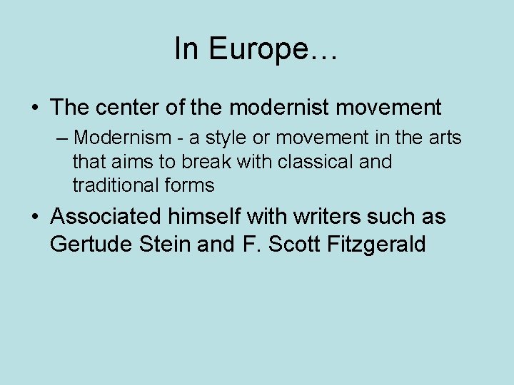 Ernest Hemingway His Life Born in Oak Park
