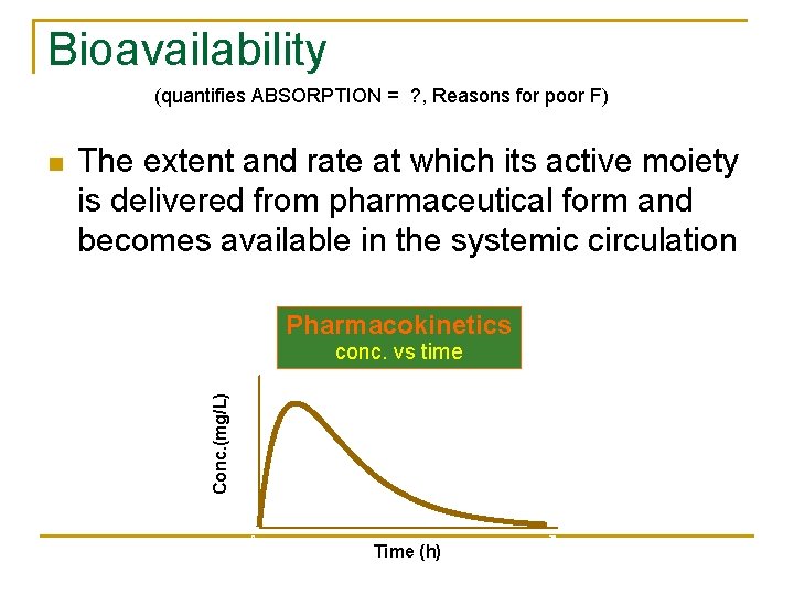 Bioavailability and Bioequivalence General concepts and overview WHAT