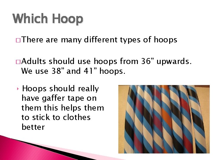 Welcome Session 1 Hoop Stability Troubleshooting Health Safety