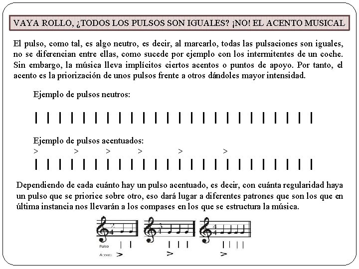 LOS ELEMENTOS DEL LENGUAJE MUSICAL EL RITMO NOS