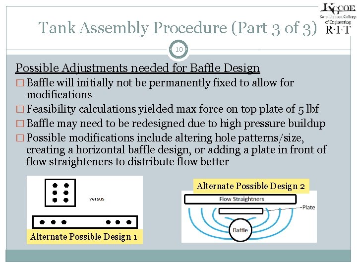 Detailed Design Review P 13465 Water Table February