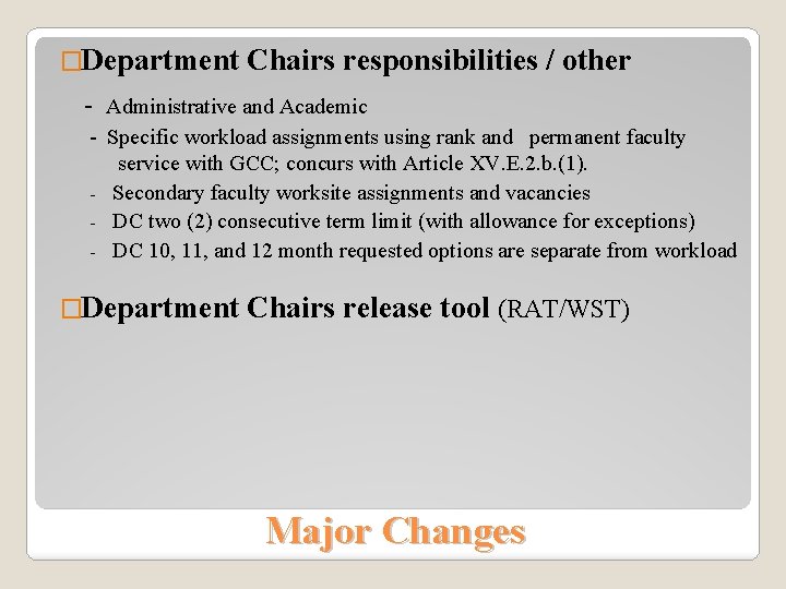 Agreement between the GCC Faculty Union the GCC