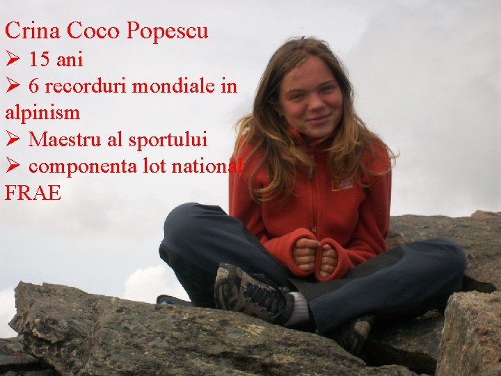 Crina Coco Popescu 15 ani 6 recorduri mondiale