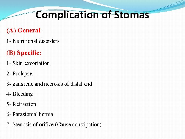 Pediatric stomas By Dr Ahmed Rashidy Lecturer of