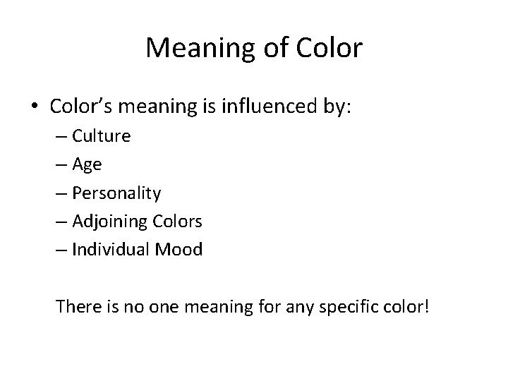 Color Theory What color communicates From Theatrical Design