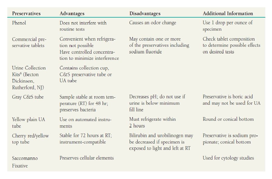 CHAPTER TWO Collection And Preservation Of Urine Specimen