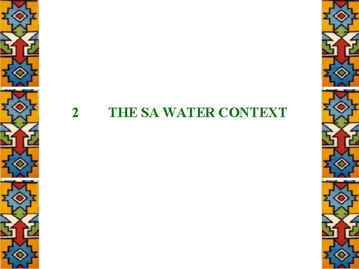 IS WATER SHEDDING NEXT James Blignaut and Jan
