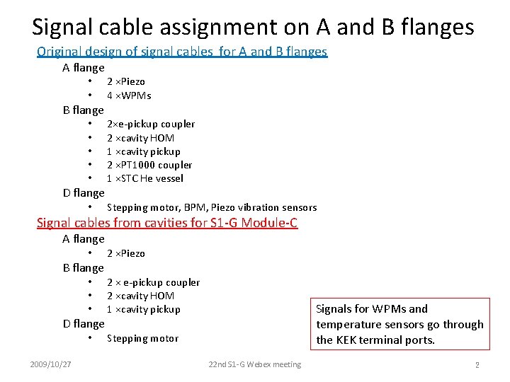 Signal port flange and beam pipe Norihito Ohuchi