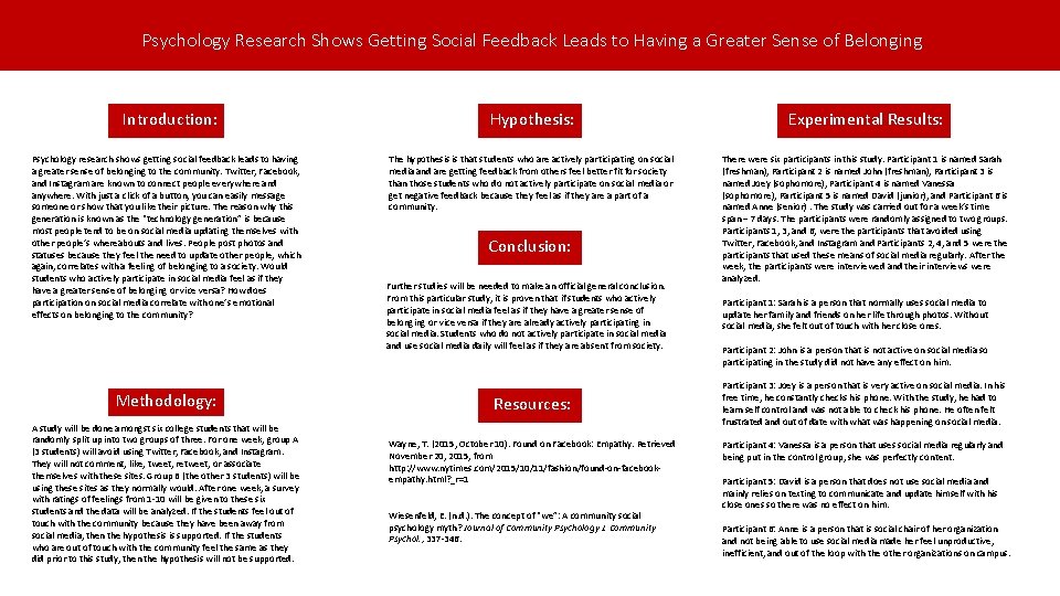 Psychology Research Shows Getting Social Feedback Leads to