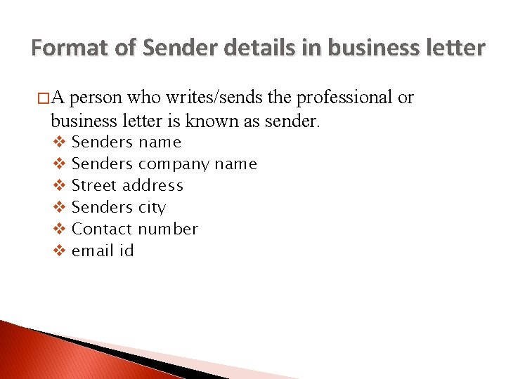 CONCEPTION OF A BUSINESS LETTER IN MS WORD
