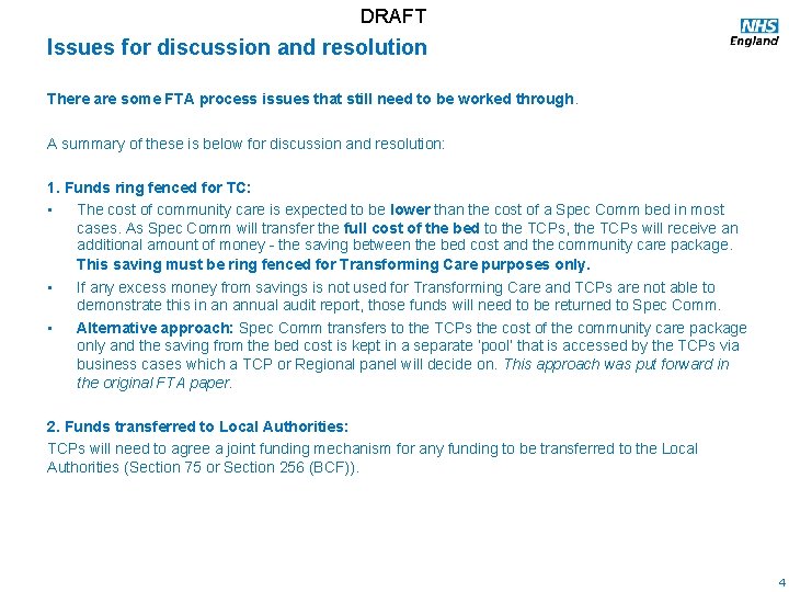 London Transforming Care FTA Funding Proposal DRAFT December