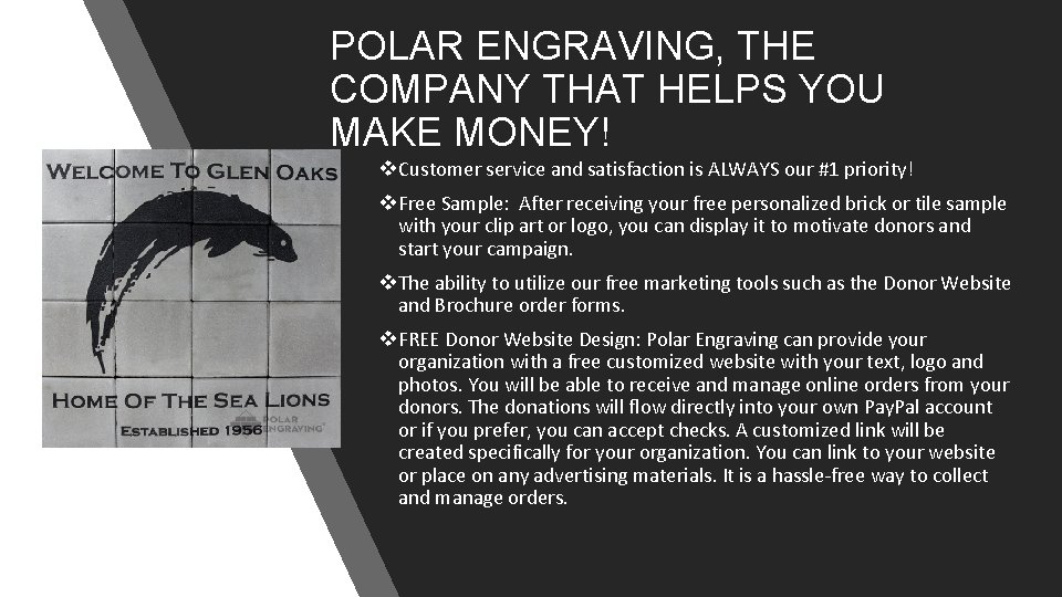 FUNDRAISING with POLAR ENGRAVING WHY A BRICK OR