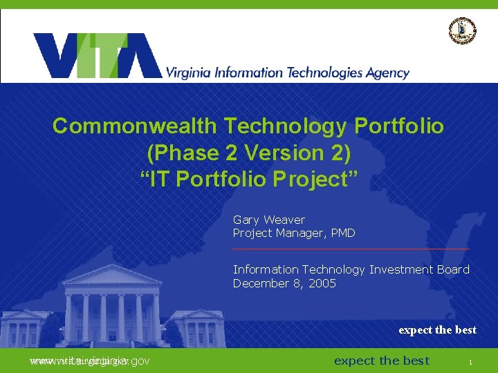 Commonwealth Technology Portfolio Phase 2 Version 2 IT