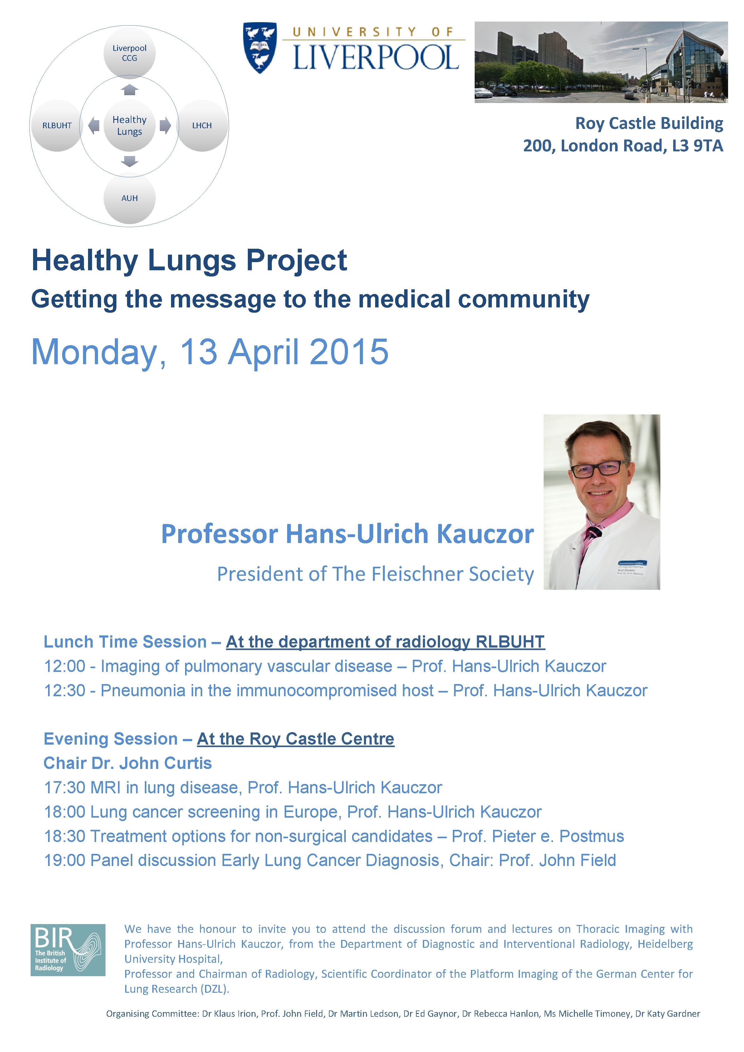 Liverpool CCG RLBUHT Healthy Lungs Roy Castle Building