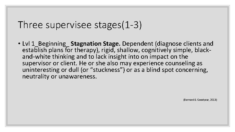 The Stoltenberg and Delworth Model Andrea Garraway COUC