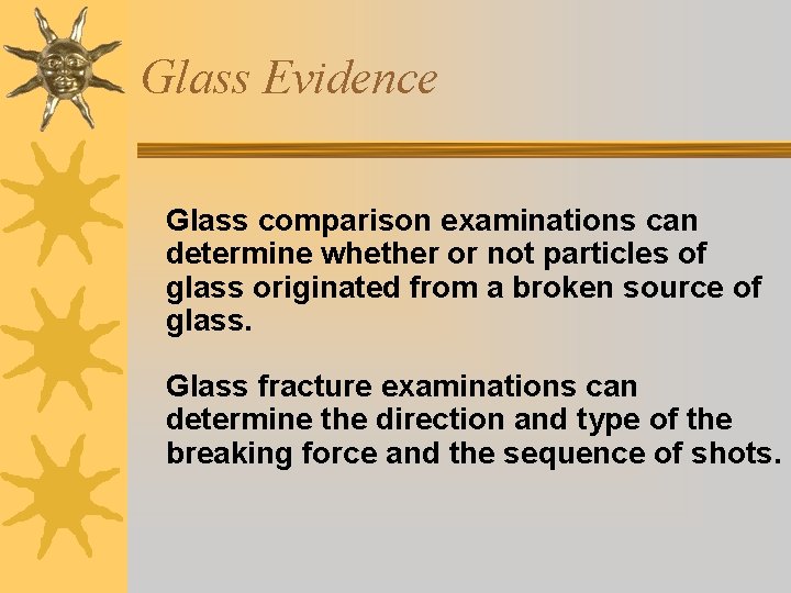 Introduction to Forensic Science Trace Evidence Glass Soil