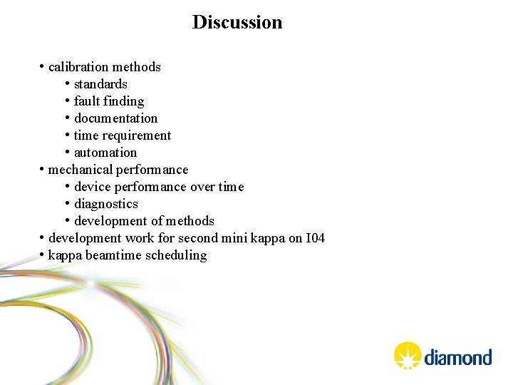 Mini kappa calibration and maintenance Translation calibration use