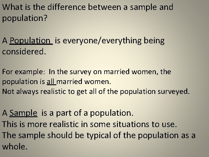 Introduction In a survey of 100 000 women