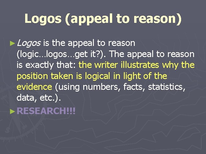Persuasion Understanding the Elements of Persuasion for Writing