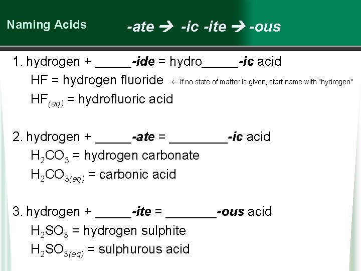 5 1 Acids and Bases Many familiar compounds