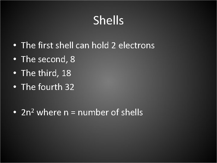 Characteristics of atoms Key features of atoms All