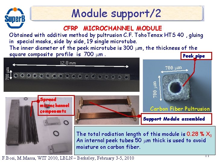 Light prototype support as high efficiency cooling system