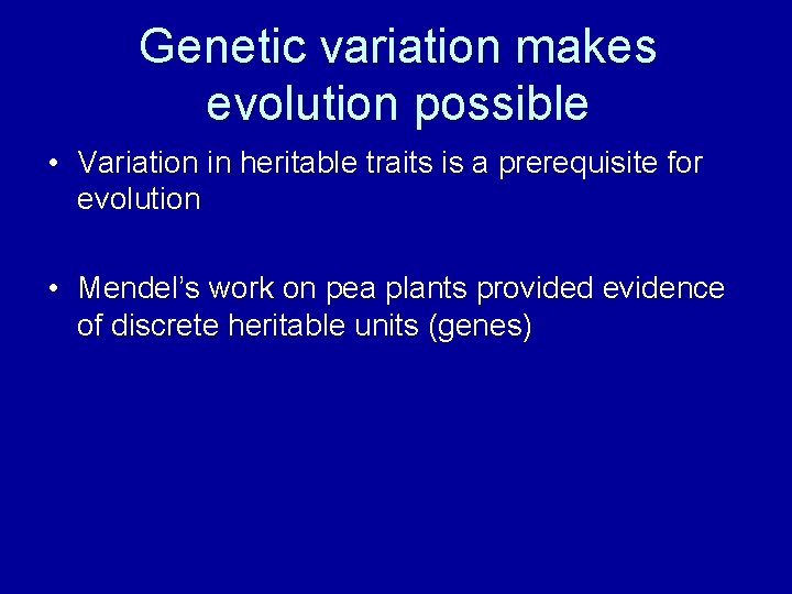 Chapter 23 The Evolution of Populations Introduction One