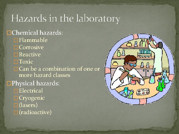 Laboratory Safety Lehman College Environmental Health Safety November