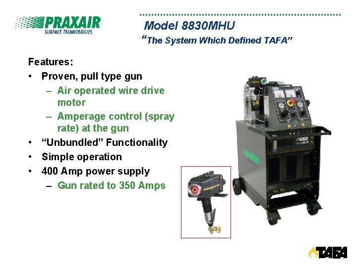 Wire Arc Spray Technology 2012 Equipment and Material