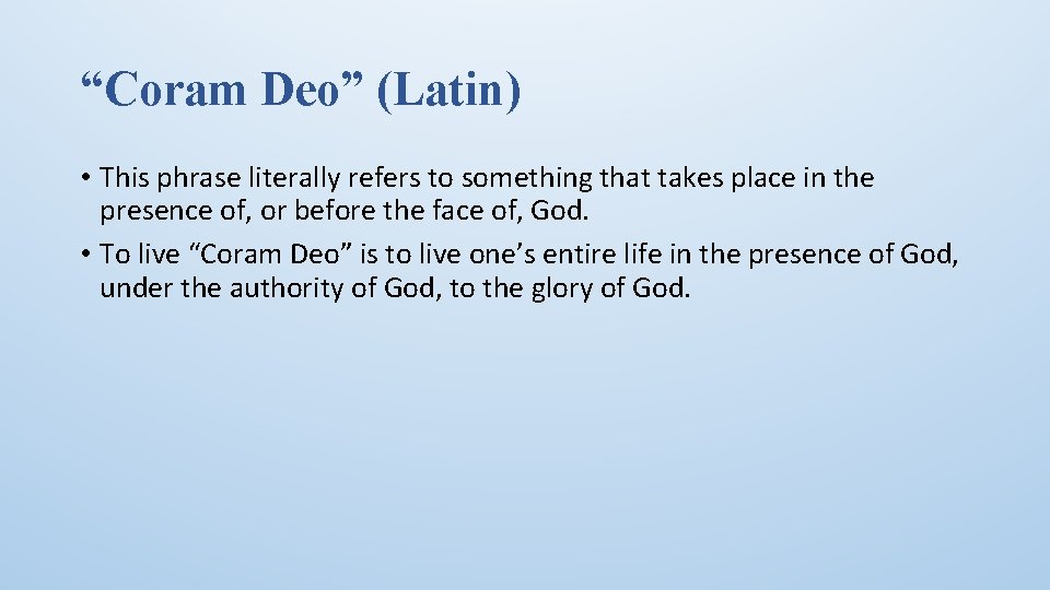 Coram Deo With Bishop Ronald K Powell Psalm