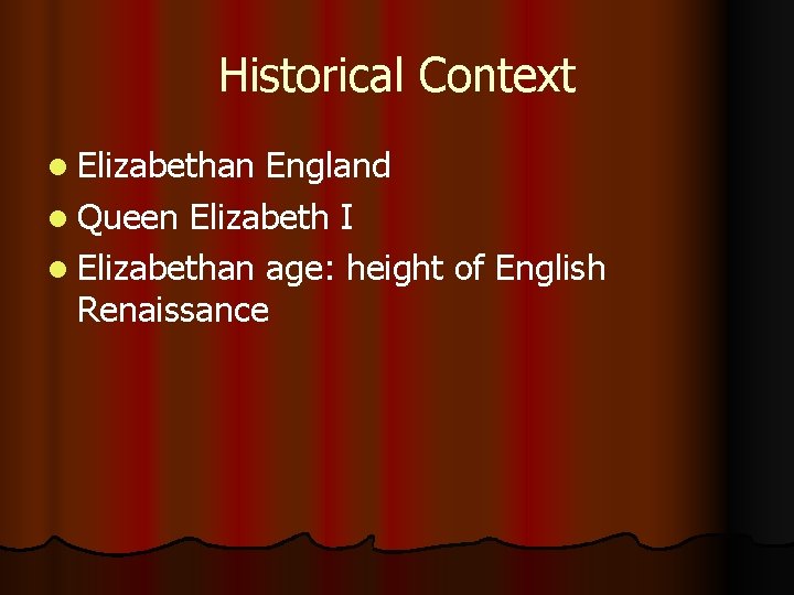 Introduction to Shakespeare William Shakespeare l Born 1564