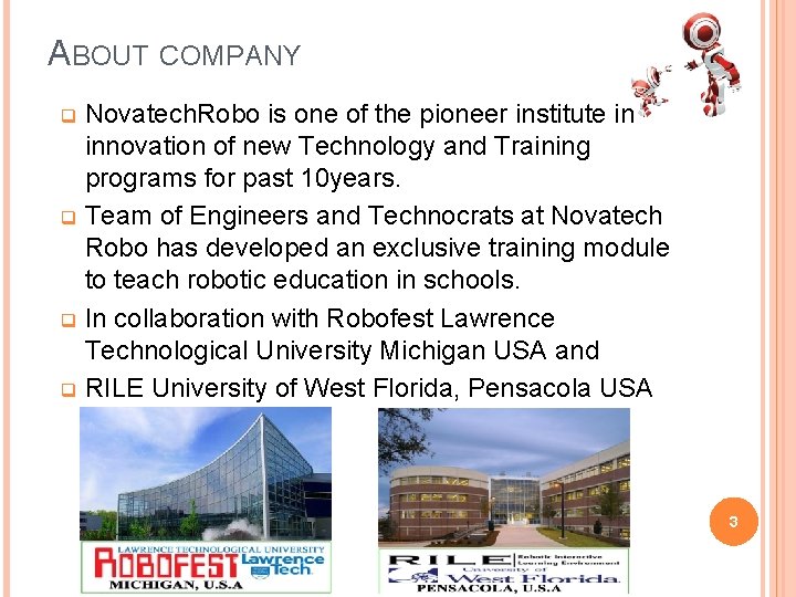 THE ROBOTIC REVOLUTION Franchisee Presentation By Disheet Pithadia