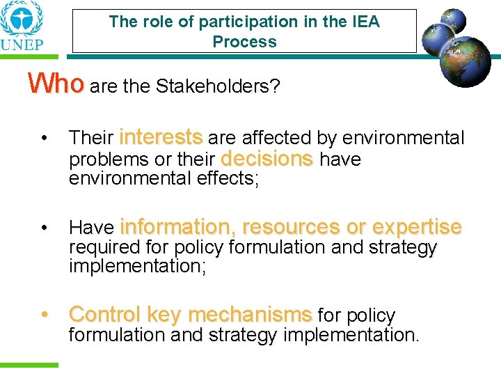Integrated Environmental Assessment Training Manual for the Arab