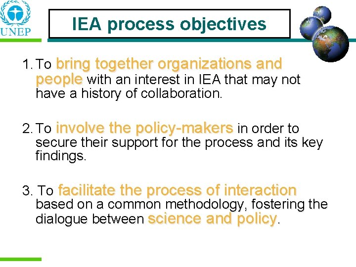 Integrated Environmental Assessment Training Manual for the Arab