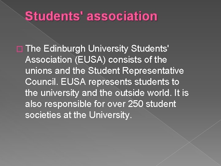 University of Edinburgh The University of Edinburgh founded