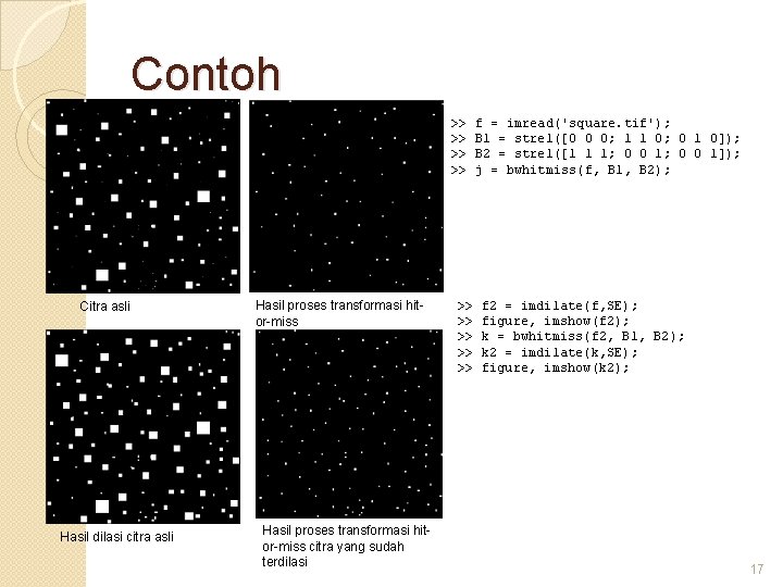Morfologi Citra Computer Vision Materi 5 Eko Prasetyo